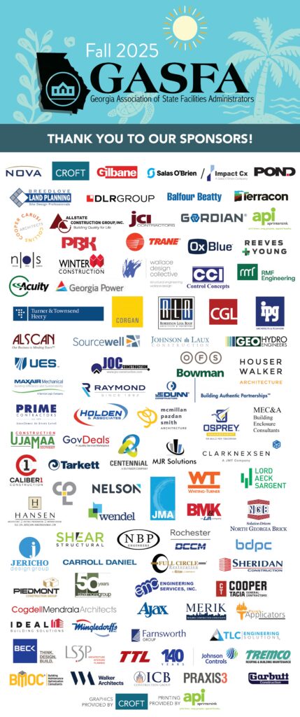 2025 Fall Conference – GASFA | Georgia Association of State Facilities ...